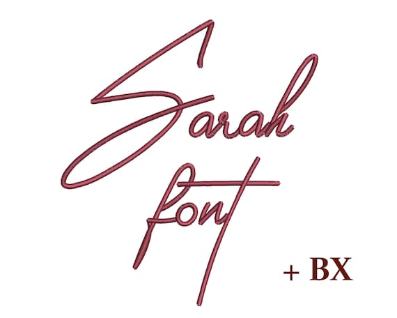 The Name Sarah In Cursive