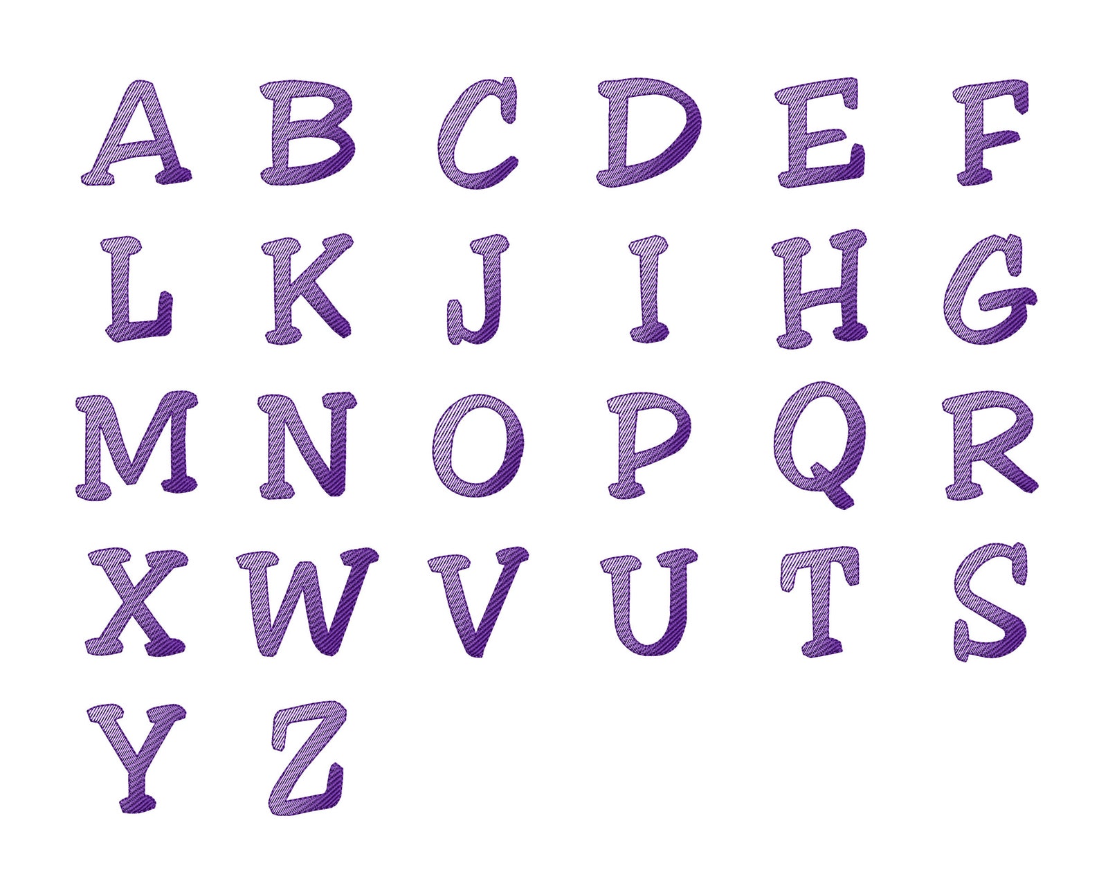 Sketch Embroidery Font Embroidery Designs for Machine Lucky - Etsy