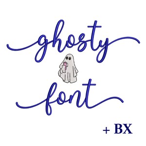 Halloween Ghosty Script Embroidery Font , Machine Embroidery Designs ...
