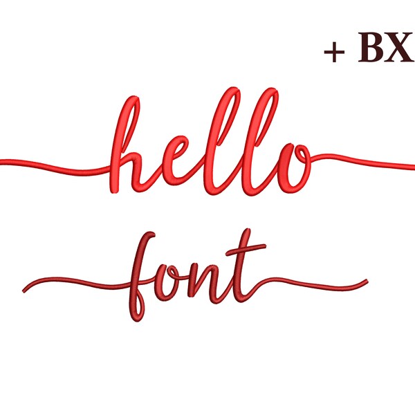 Large Embroidery Font - Etsy