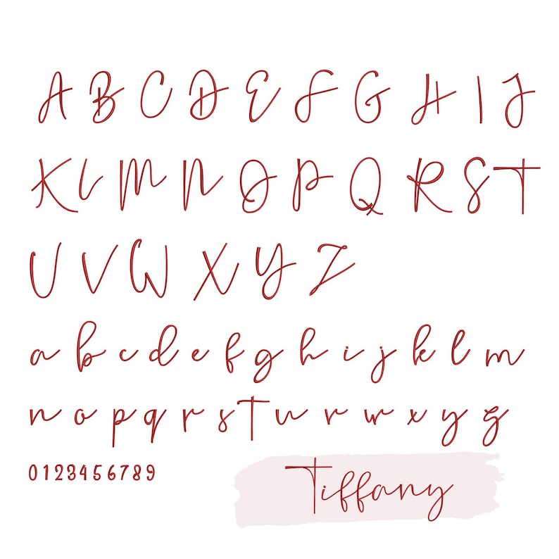 10 Boho Script Cursive Embroidery Font Bundle , BX PES JEF Machine ...