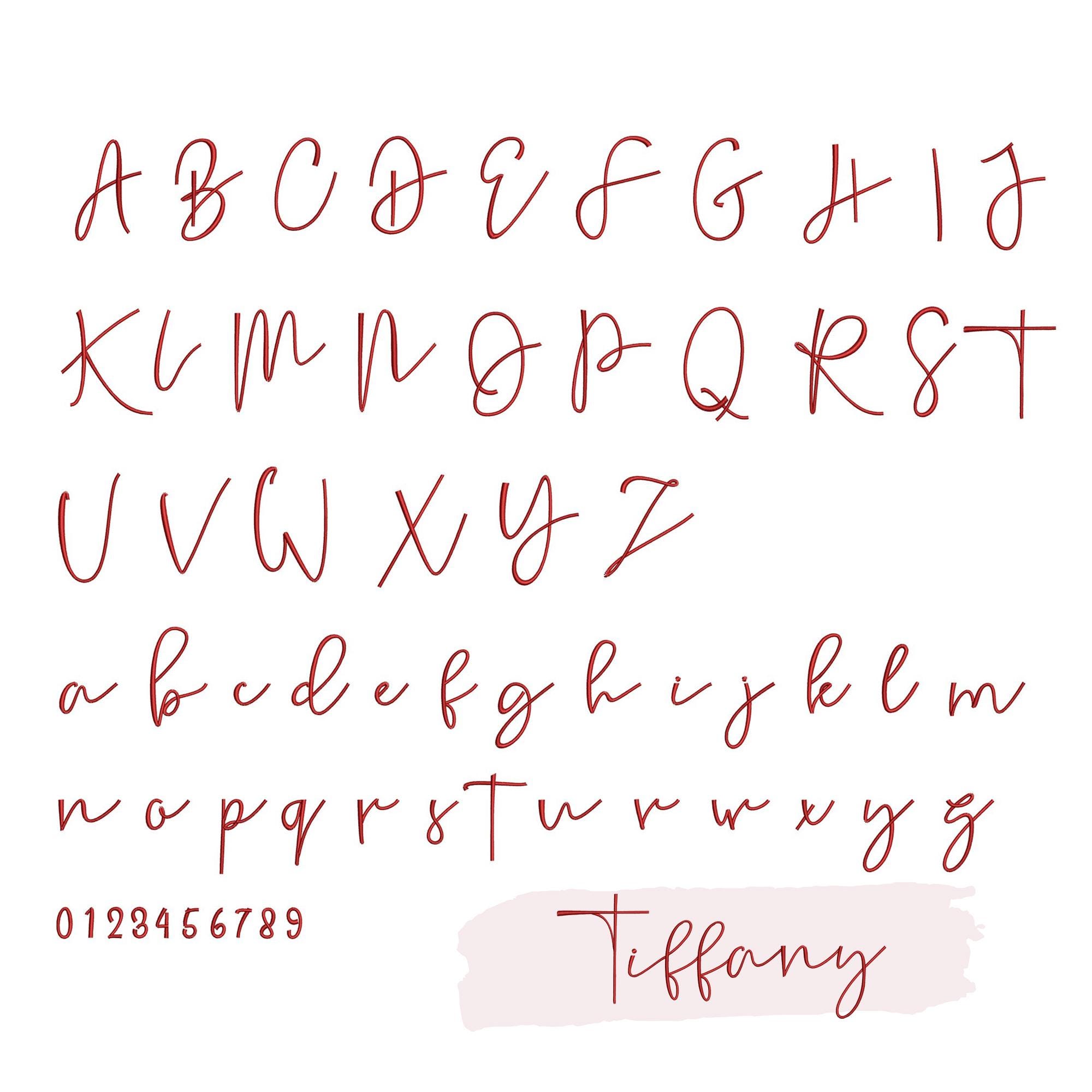 10 Boho Script Cursive Embroidery Font Bundle , BX PES JEF Machine ...
