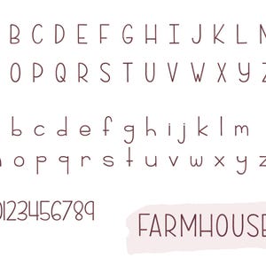 10 Modern Embroidery Font Bundle , BX Script Cursive Farmhouse Block ...
