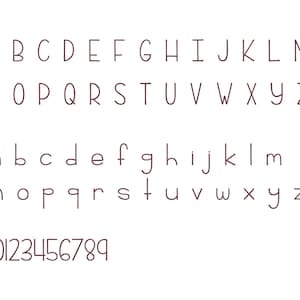 Farmhouse Mini Embroidery Font , Rustic Machine Embroidery Designs , BX ...