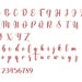 Script Machine Embroidery Font , Machine Embroidery Design , Cursive BX Font Happy Day 5 Sizes ...