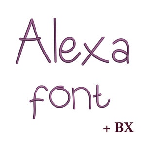 Baby Cursive Machine Embroidery Font Alexa , Embroidery Design for Kids , BX Script Cute ...
