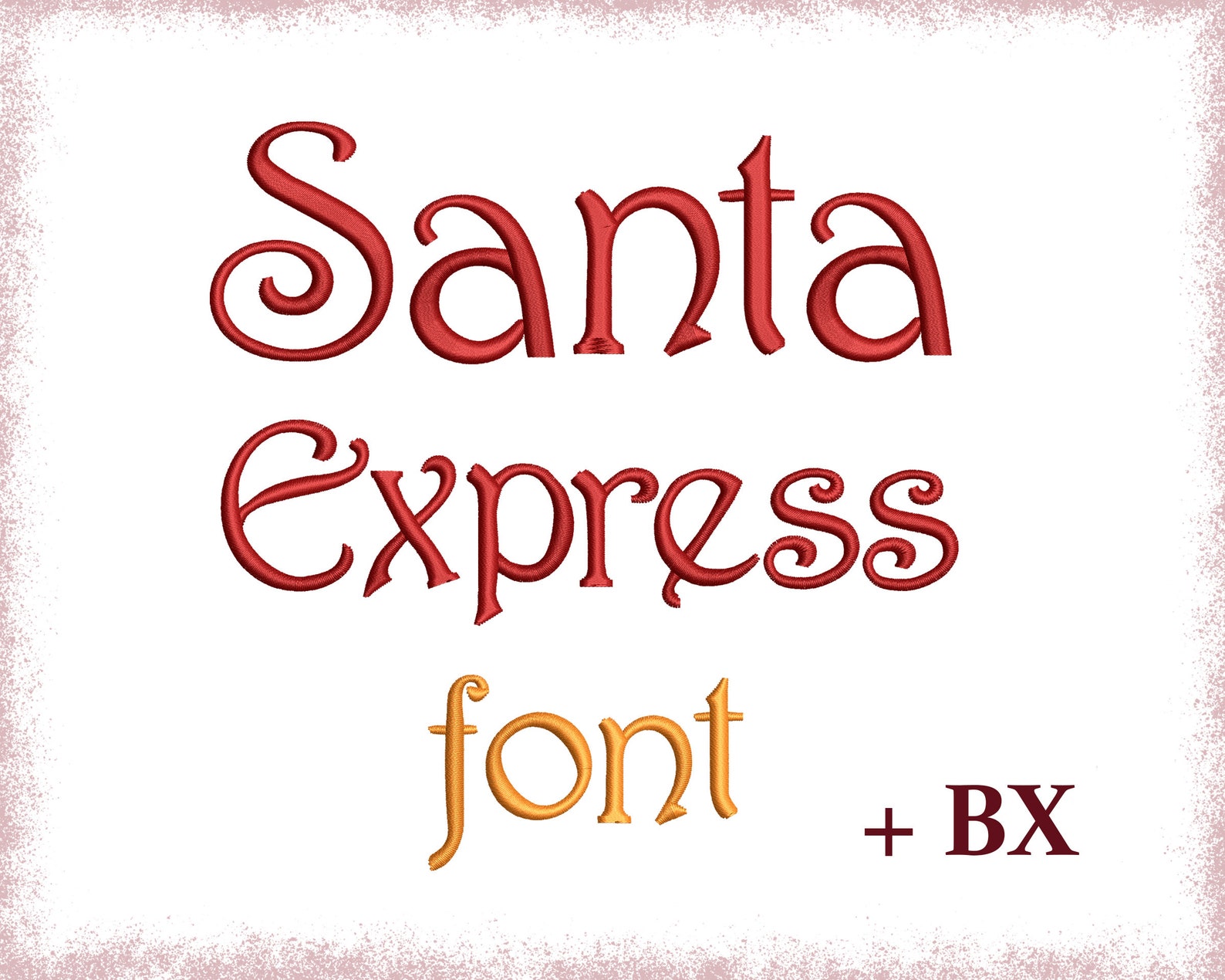 Christmas Embroidery Font Machine Embroidery Design Santa - Etsy