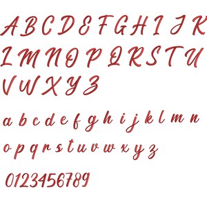 BX Christmas Cursive Machine Embroidery Font , Embroidery Designs for ...