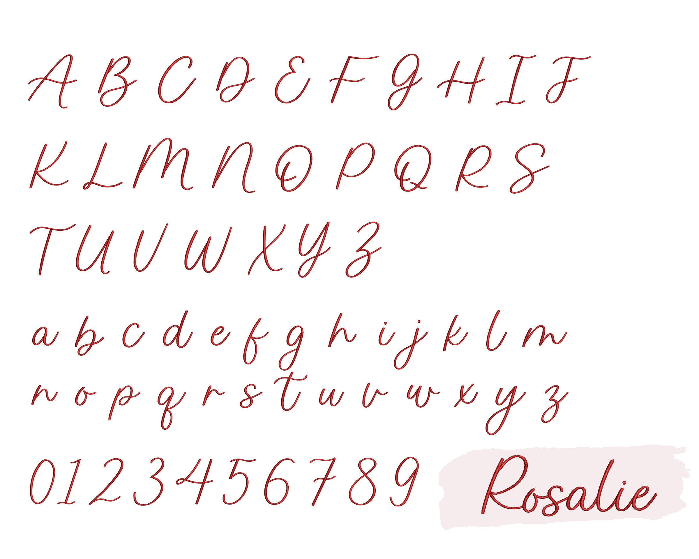 10 Script Embroidery Font Bundle , Machine Embroidery Design , BX ...