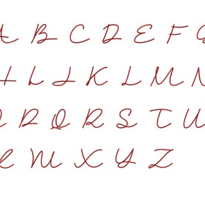 Cursive Embroidery Font Kerry , Machine Embroidery Design , Script ...