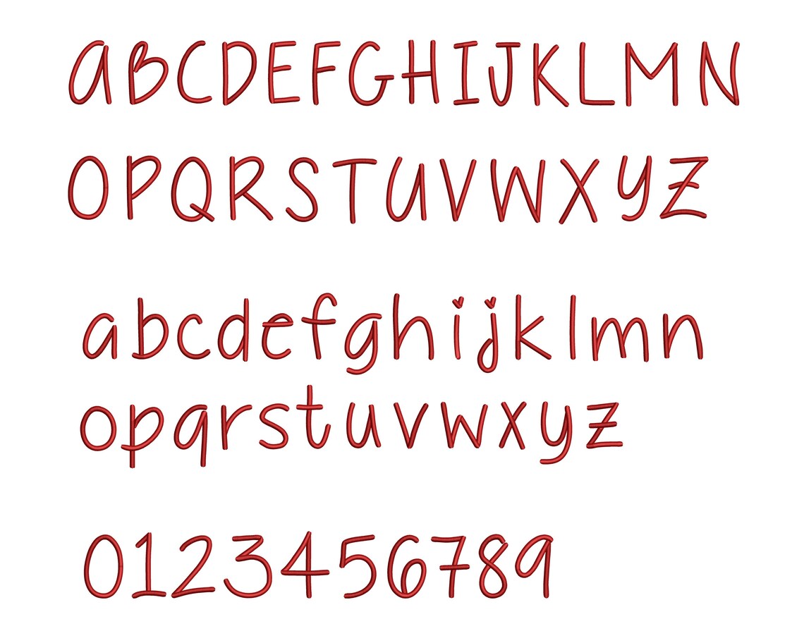 BX Baby Boy Cute Script Embroidery Font Machine Embroidery - Etsy