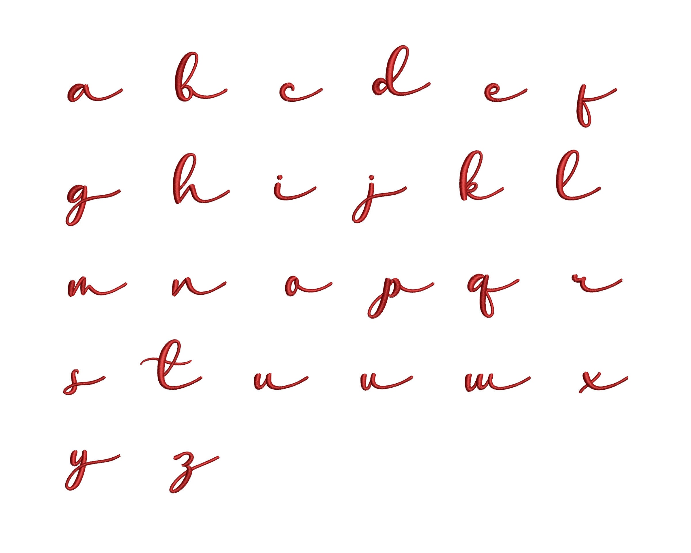 Script Embroidery Font Hanna , Embroidery Design for Machine , BX ...