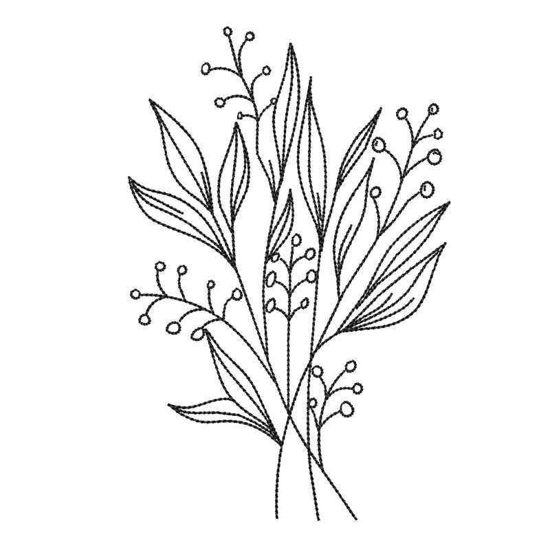 Line Art Embroidery - Etsy