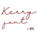 Cursive Embroidery Font Kerry , Machine Embroidery Design , Script ...