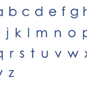 Block Embroidery Font Graphic , Machine Embroidery Design , BX Modern ...