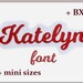 Script Embroidery Font , Machine Embroidery Design Katelyn, Cursive ...