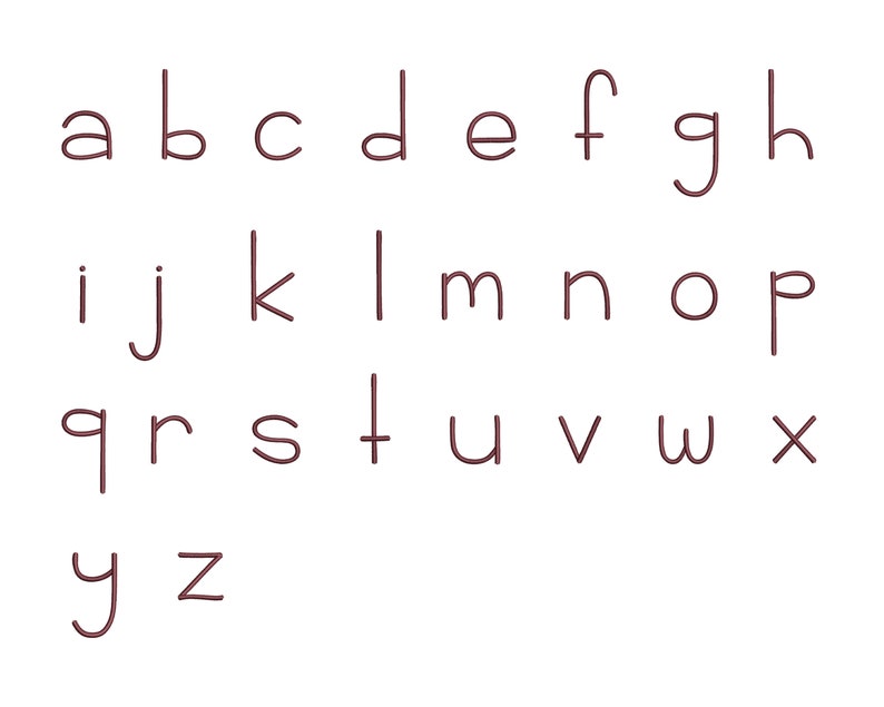 Farmhouse Mini Embroidery Font Rustic Machine Embroidery | Etsy