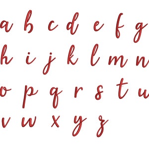 Embroidery Font , Machine Embroidery Design Amelia , BX Font 5 Sizes - Etsy