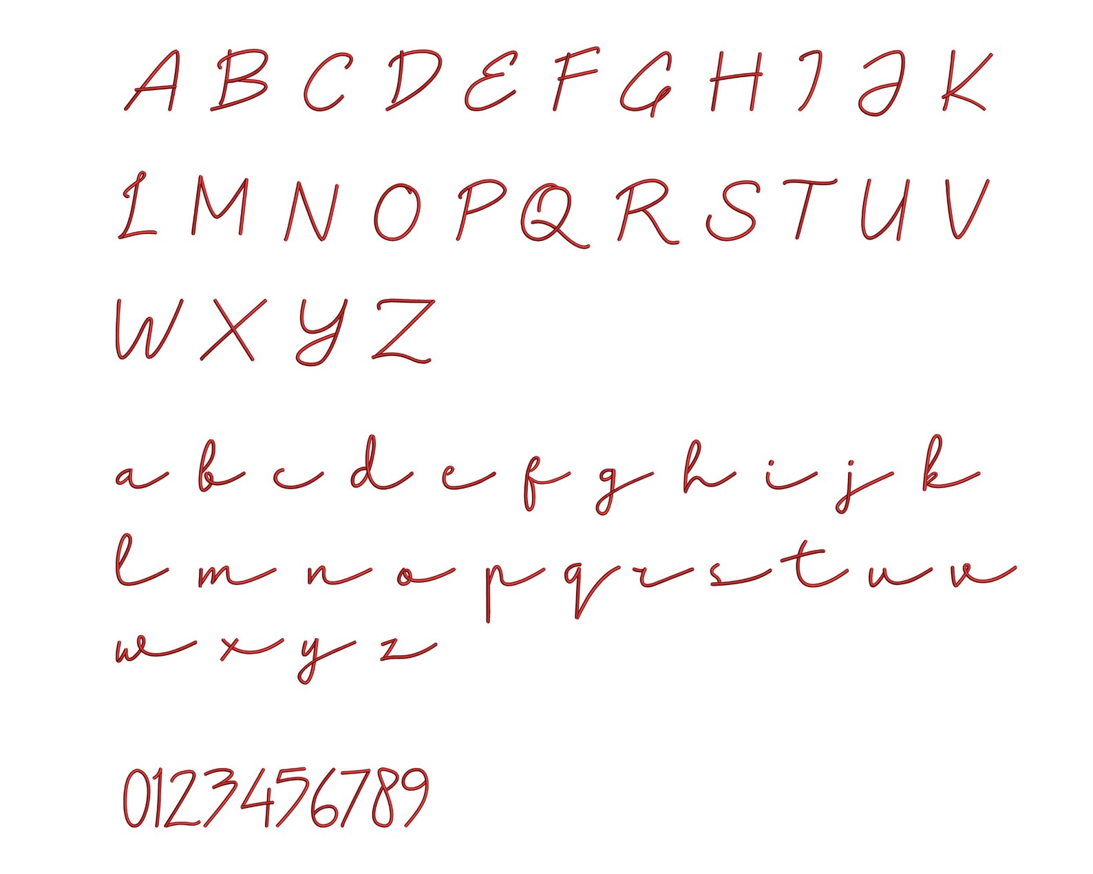 Script Embroidery Font Machine Embroidery Design Dalla - Etsy