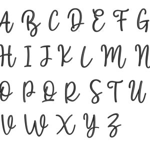 Halloween Script Machine Embroidery Font With Tails Spooky, Machine ...