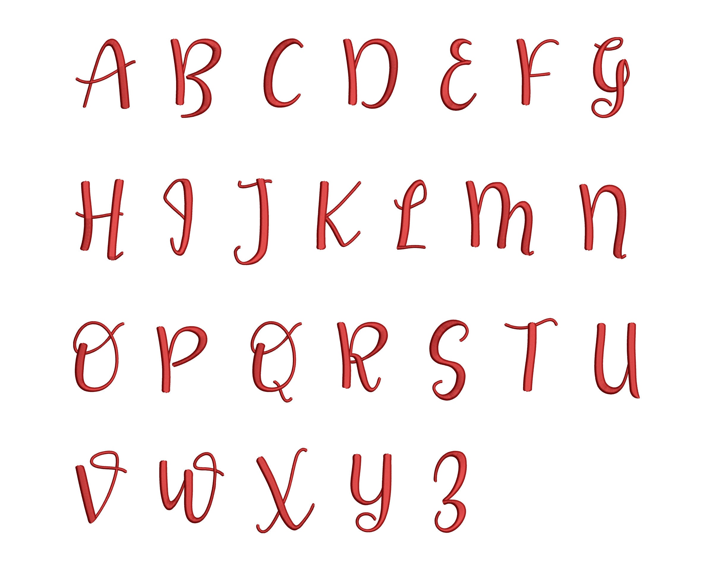 Script Embroidery Font Machine Embroidery Designs Paulina - Etsy