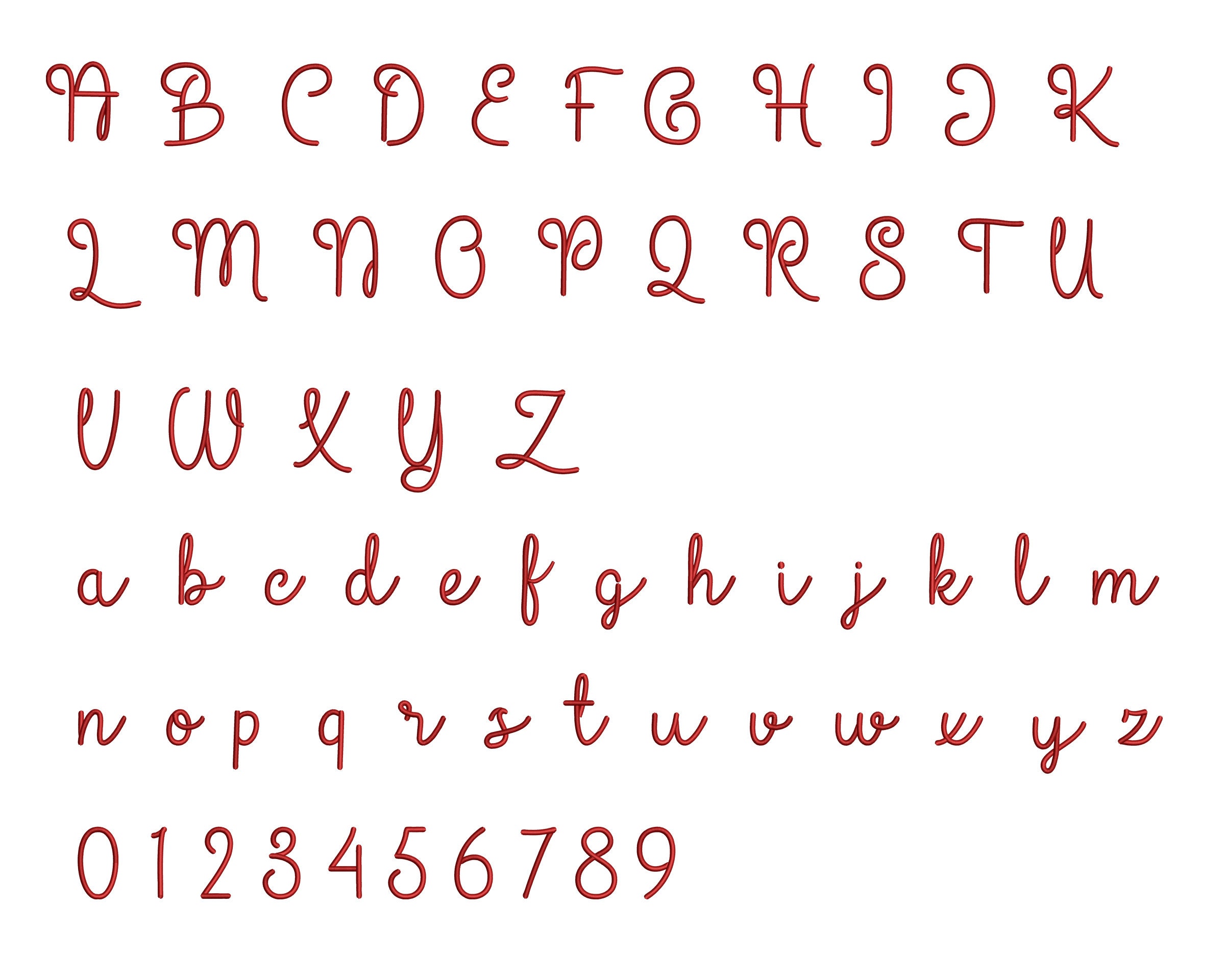 Kids Machine Cursive Embroidery Font Candy , Machine Embroidery Design ...