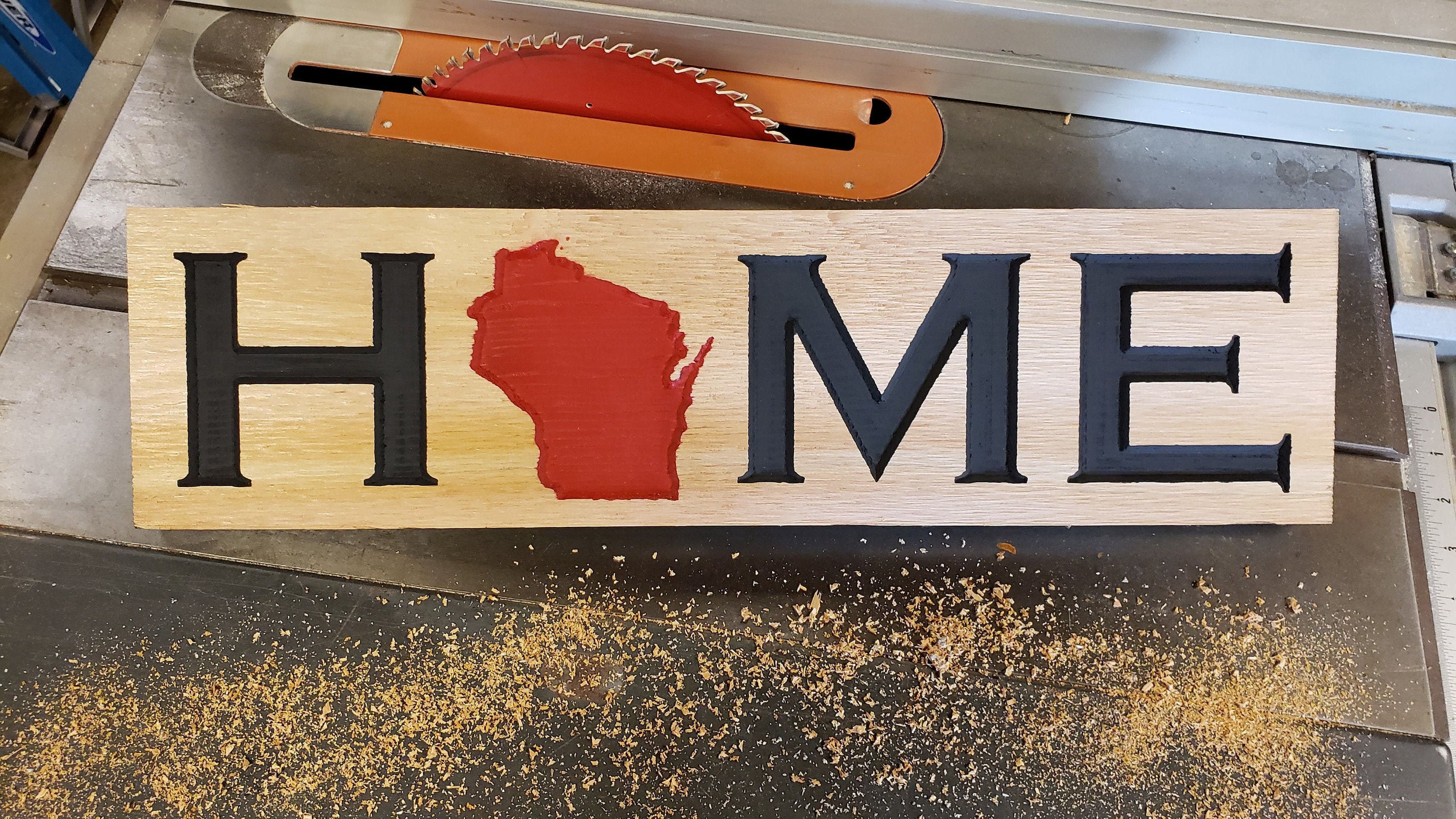 Custom CNC Carved Home Sign - Etsy