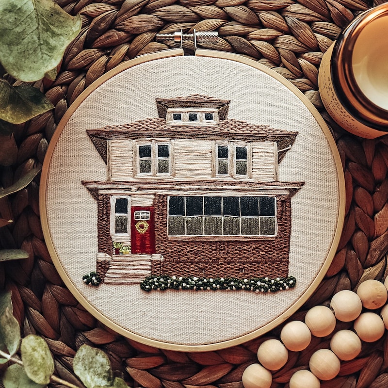 House Embroidery - Etsy