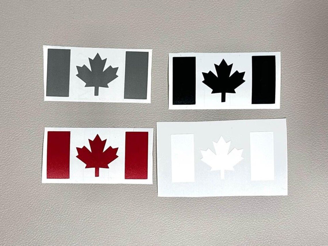 Canada Flag Vinyl Decals 2-pack - Etsy