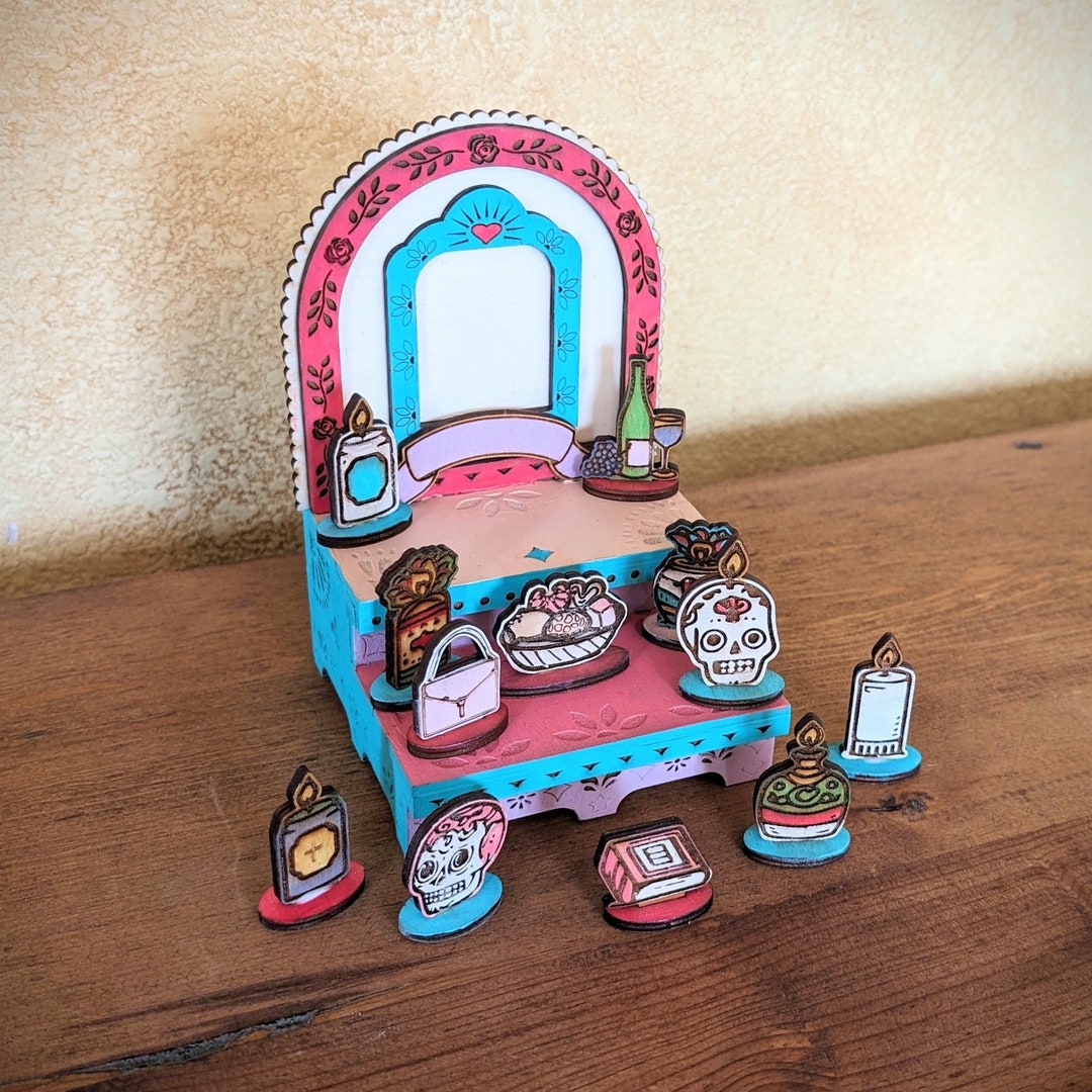 Day of the Dead Ofrenda Altar Shadow Box for Dia De Los Muertos ...