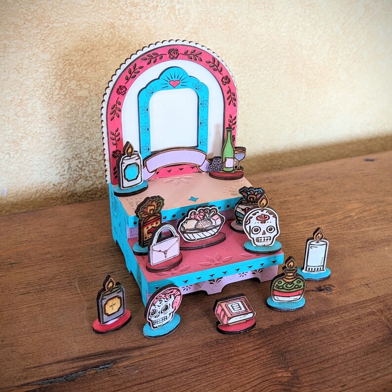 Day of the Dead Ofrenda Altar Shadow Box for Dia De Los Muertos ...