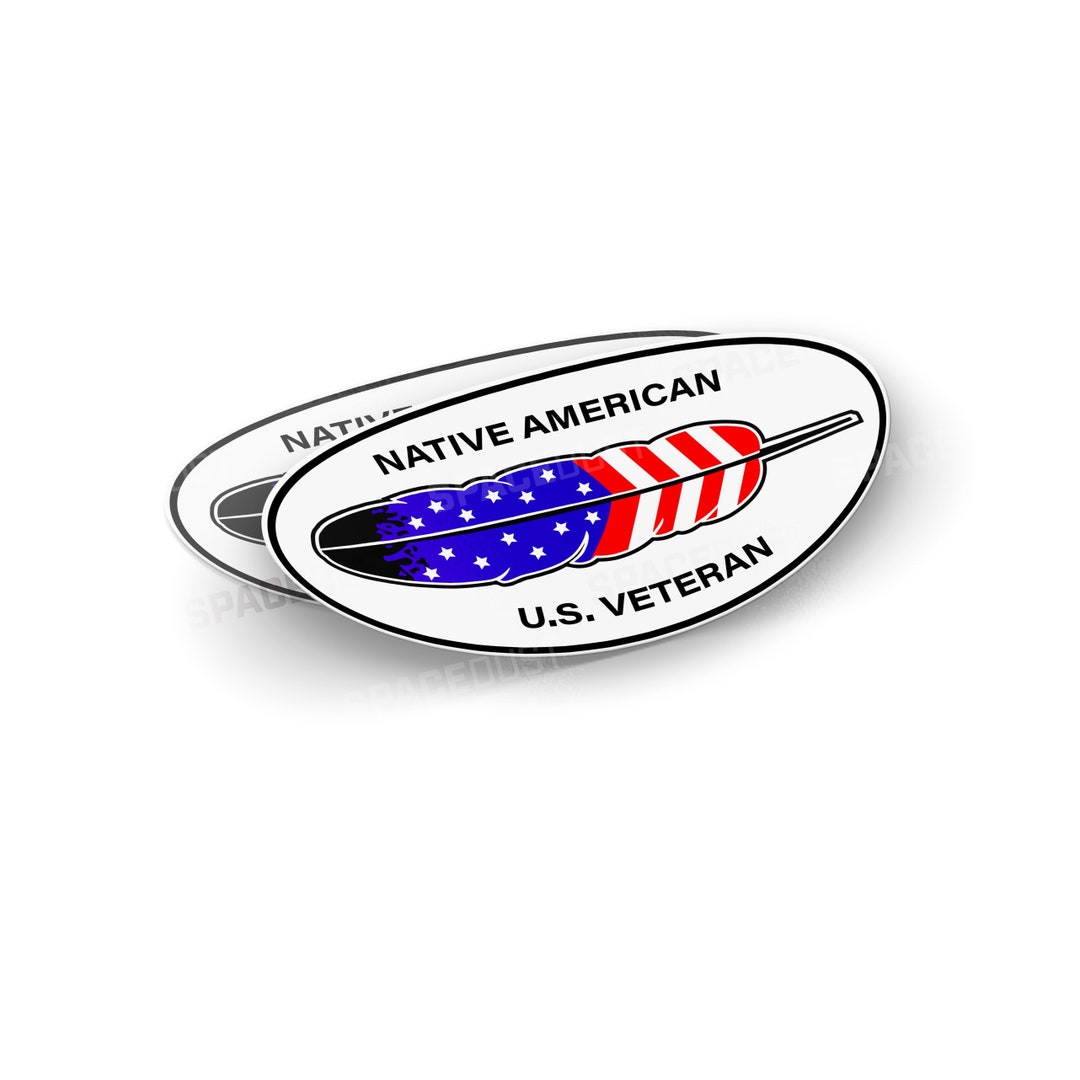 Native American Veteran Stickers / Decals Set of 2 Honor - Etsy