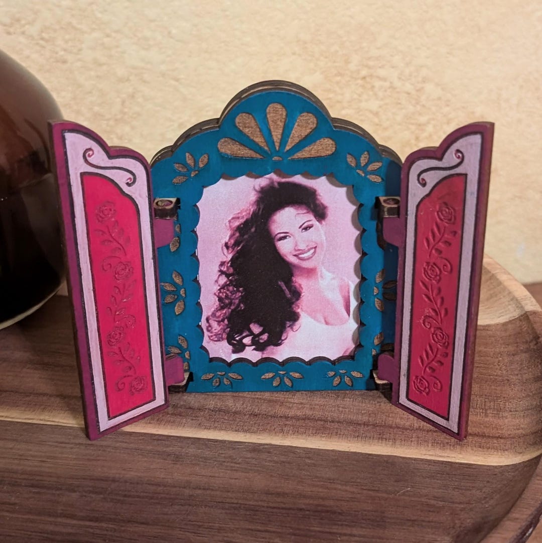 Selena Retablo Nicho Shadow Box Finished Hand Painted Art | Wooden ...