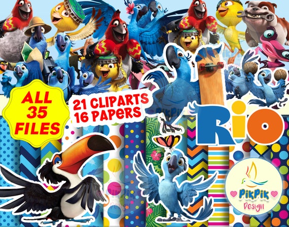 Rio Clipart Rio Paper Rio PNG Rio Digital Paper Rio Bundle Rio | Etsy