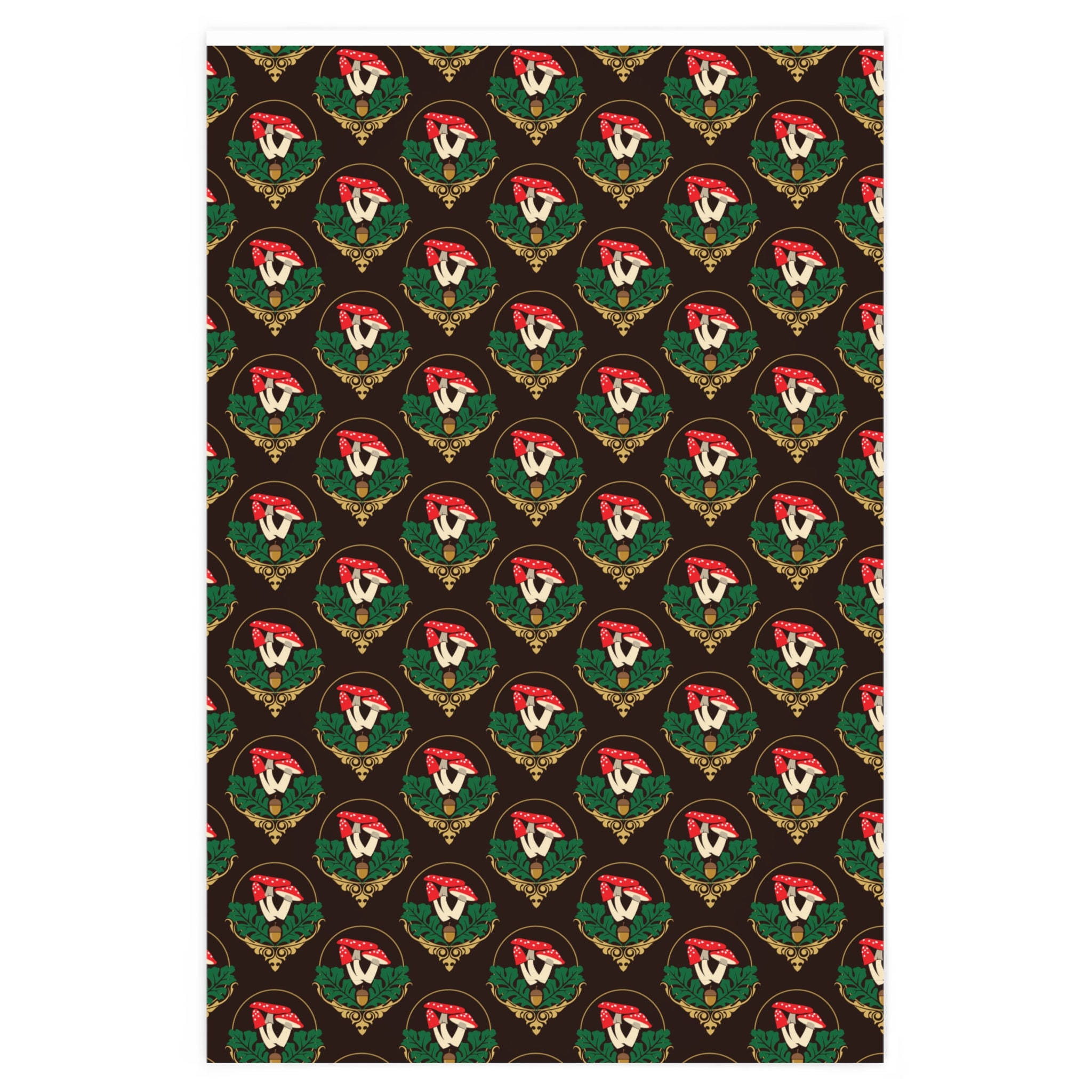 Yule Mushroom Wrapping Paper Christmas Wrapping Paper Yule - Etsy