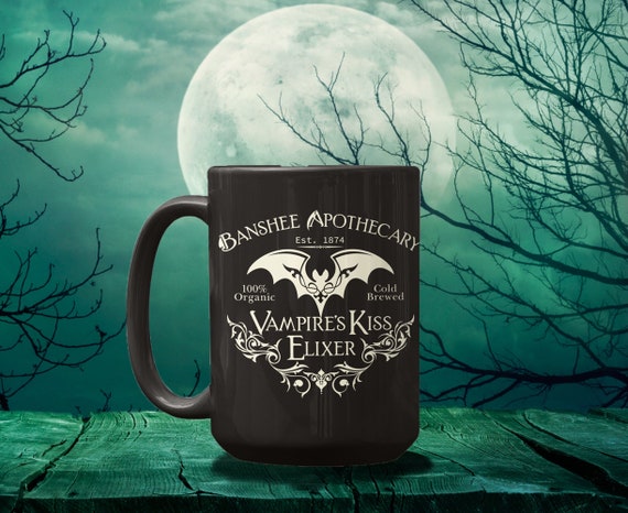 Halloween Gothic Vampire Bat Coffee Mug Fall Mug Halloween | Etsy