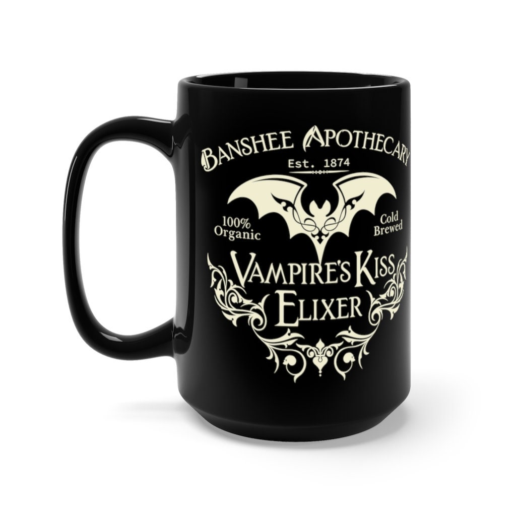 Halloween Gothic Vampire Bat Coffee Mug Fall Mug Halloween | Etsy