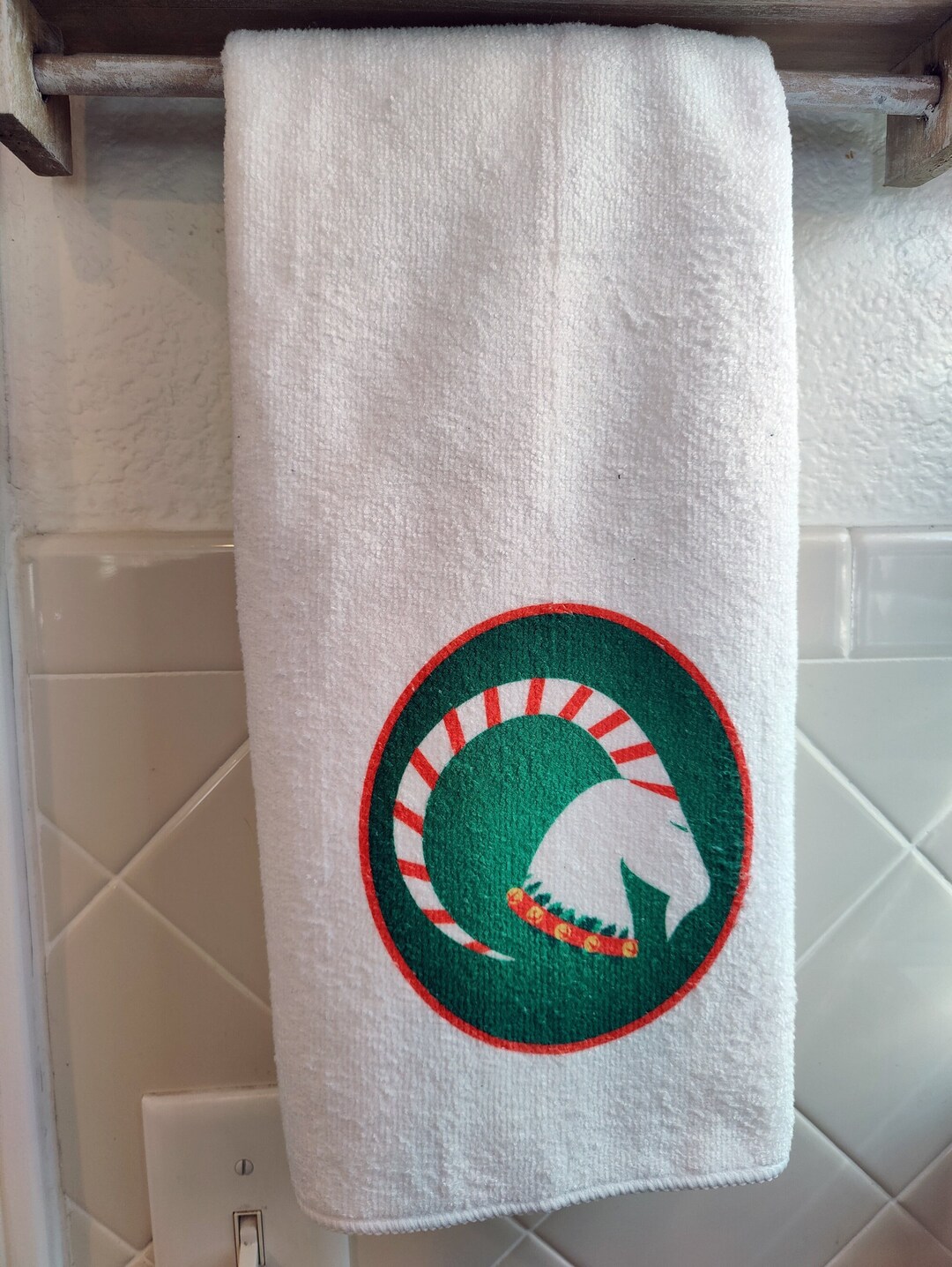 Yule Goat Dish Towel, Yule Goat Kitchen Towel, Christmas Towel ...