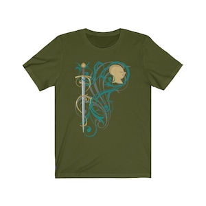 Sword Flourish Men's Graphic Tee Men's T-shirt Gift, Sword T-shirt ...