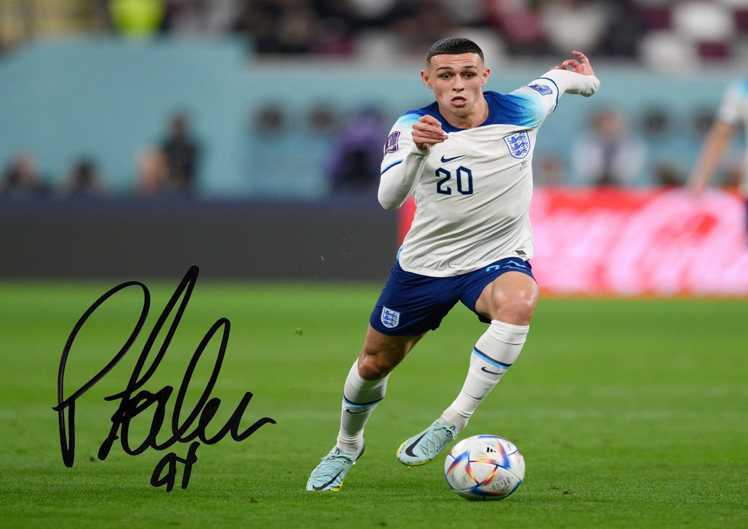 Phil Foden England Signed Copy A4 Photo Print - Etsy