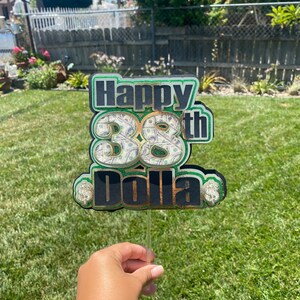 Money Theme Cake Topper Dollar Sign Cake Topper - Etsy Canada