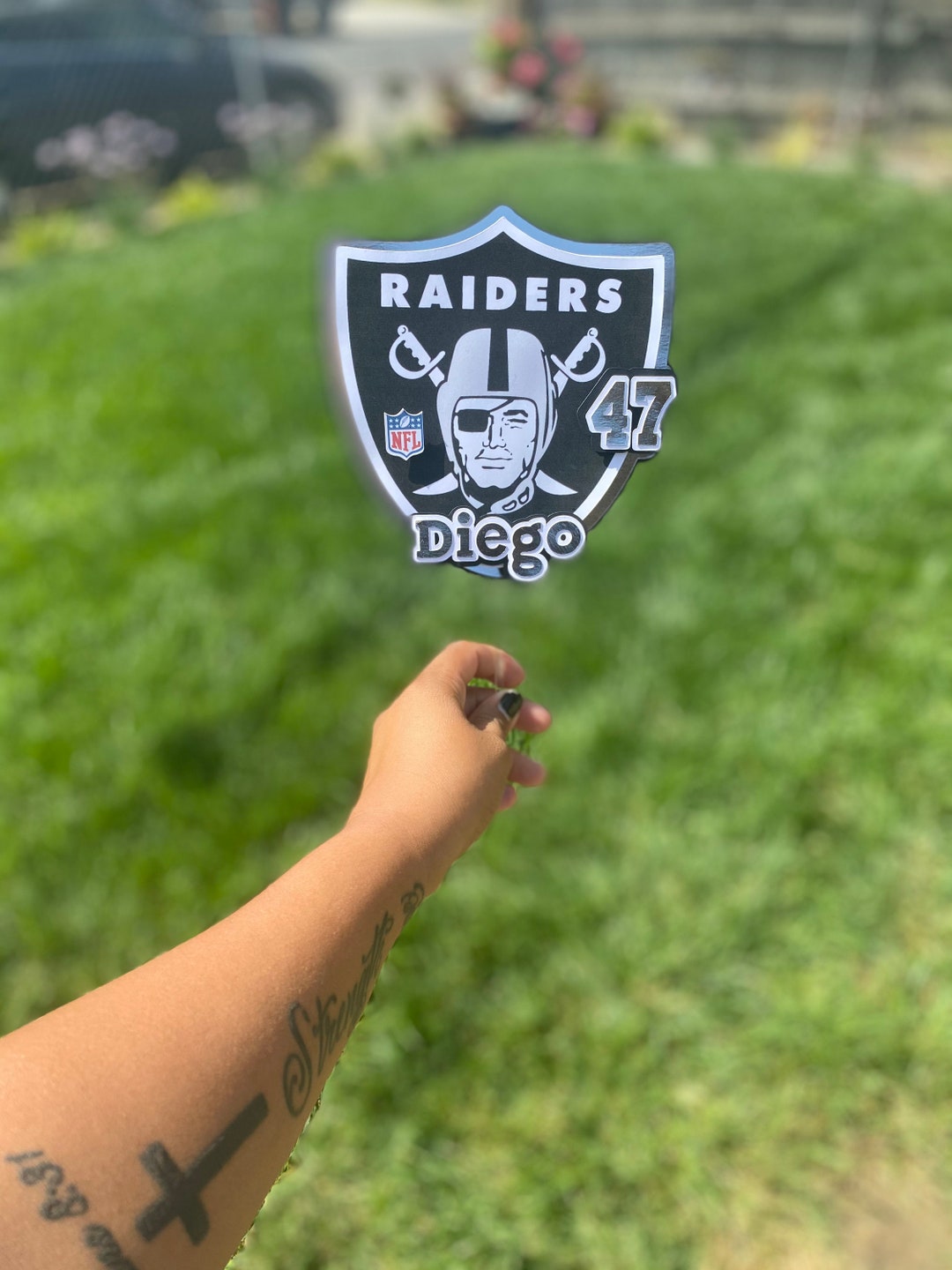 Raider Theme Cake Topper Football Theme Cake Topper Raiders - Etsy