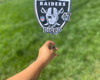 Raiders Cake Topper - Etsy