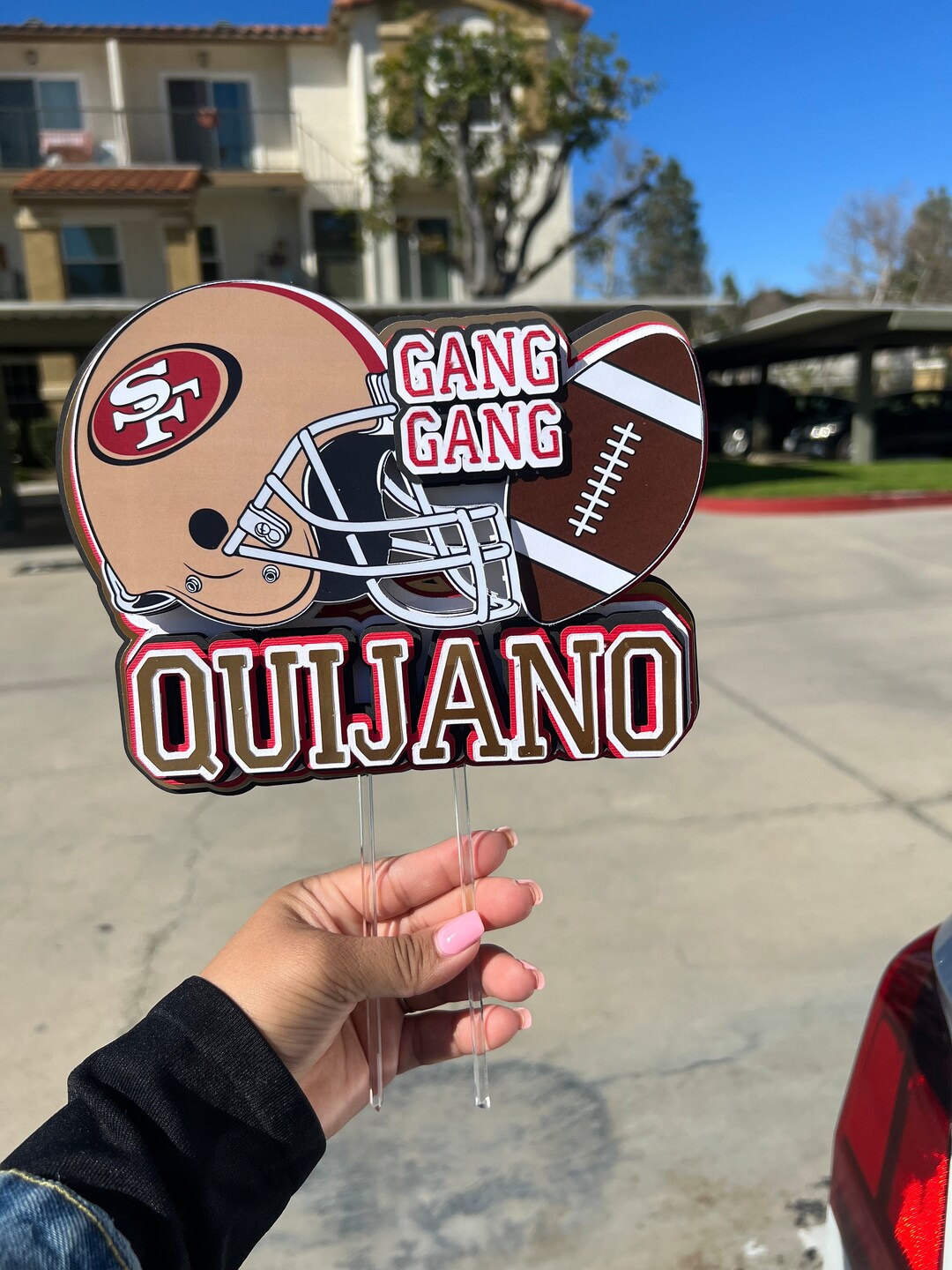 49ers Cake Topper - Etsy