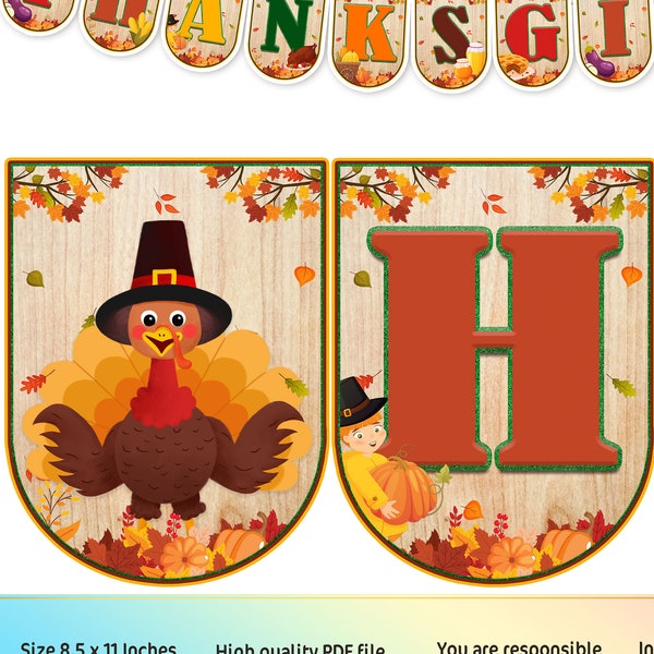 Thanksgiving Banner - Etsy