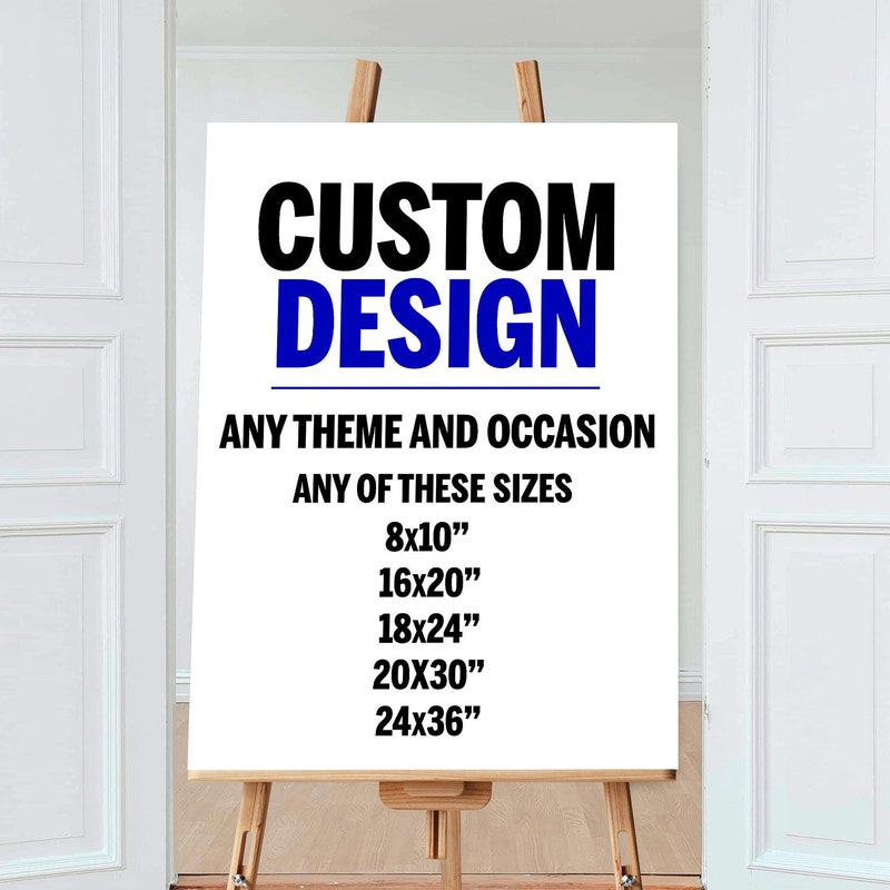 Custom Poster Sign - Etsy