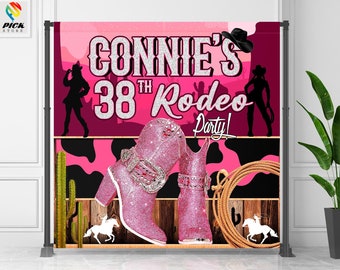 Western Cowgirl Backdrop Rodeo Banner Cowgirl Party Backdrop Western ...