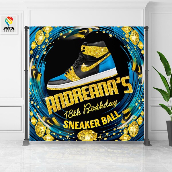 Nike Birthday Backdrop - Etsy