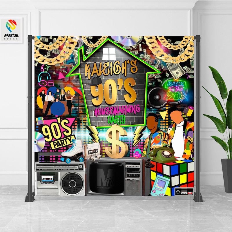 90s Backdrop - Etsy