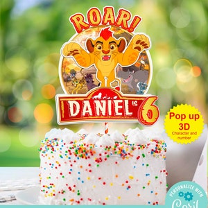 DIGITAL Lion Guard Cake Topper Lion Guard Cake Decoration - Etsy